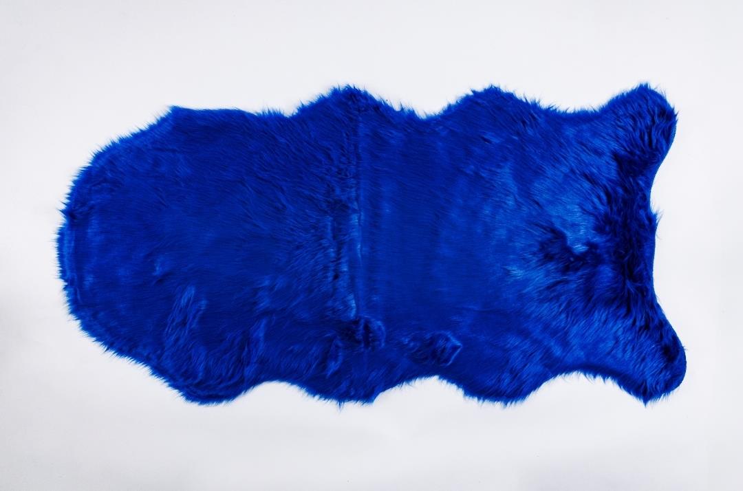 Blue Faux Fur Rug #652 – The Decor Guys