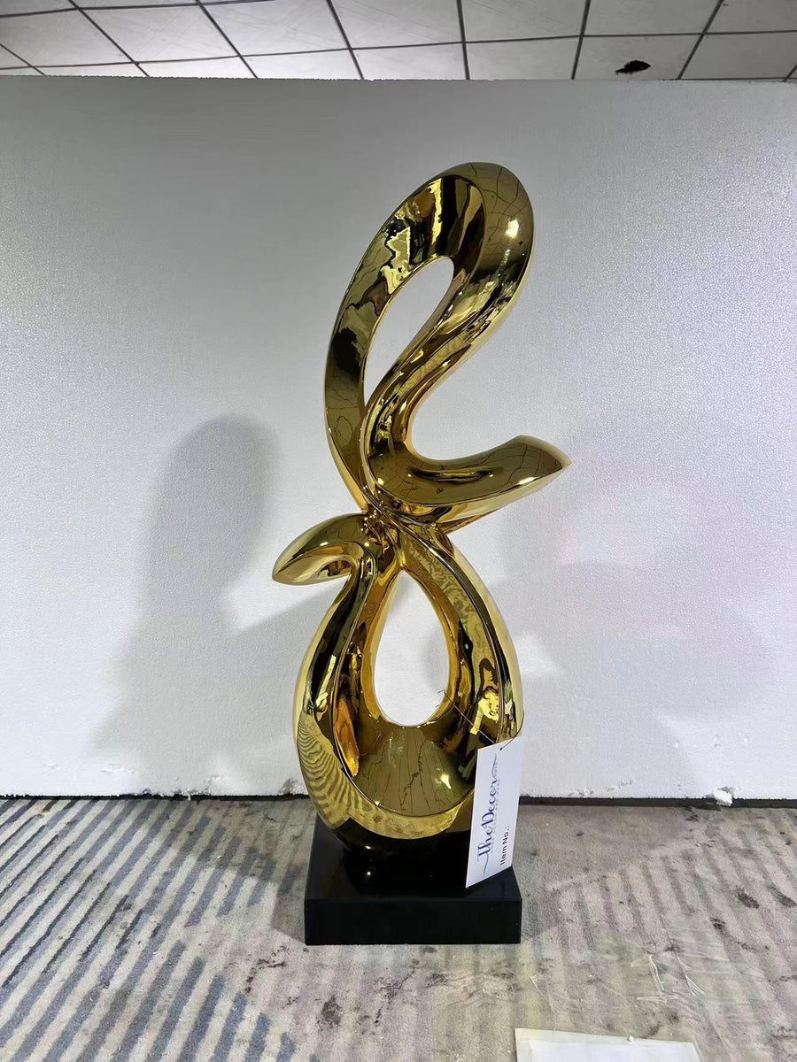 GOLD ABSTRACT TABLE DECOR #988 – The Decor Guys